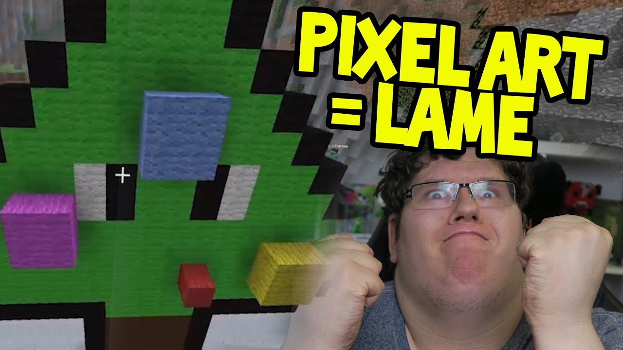 Pixel Art = My eyes are bleeding | Minecraft: Master Builders - YouTube