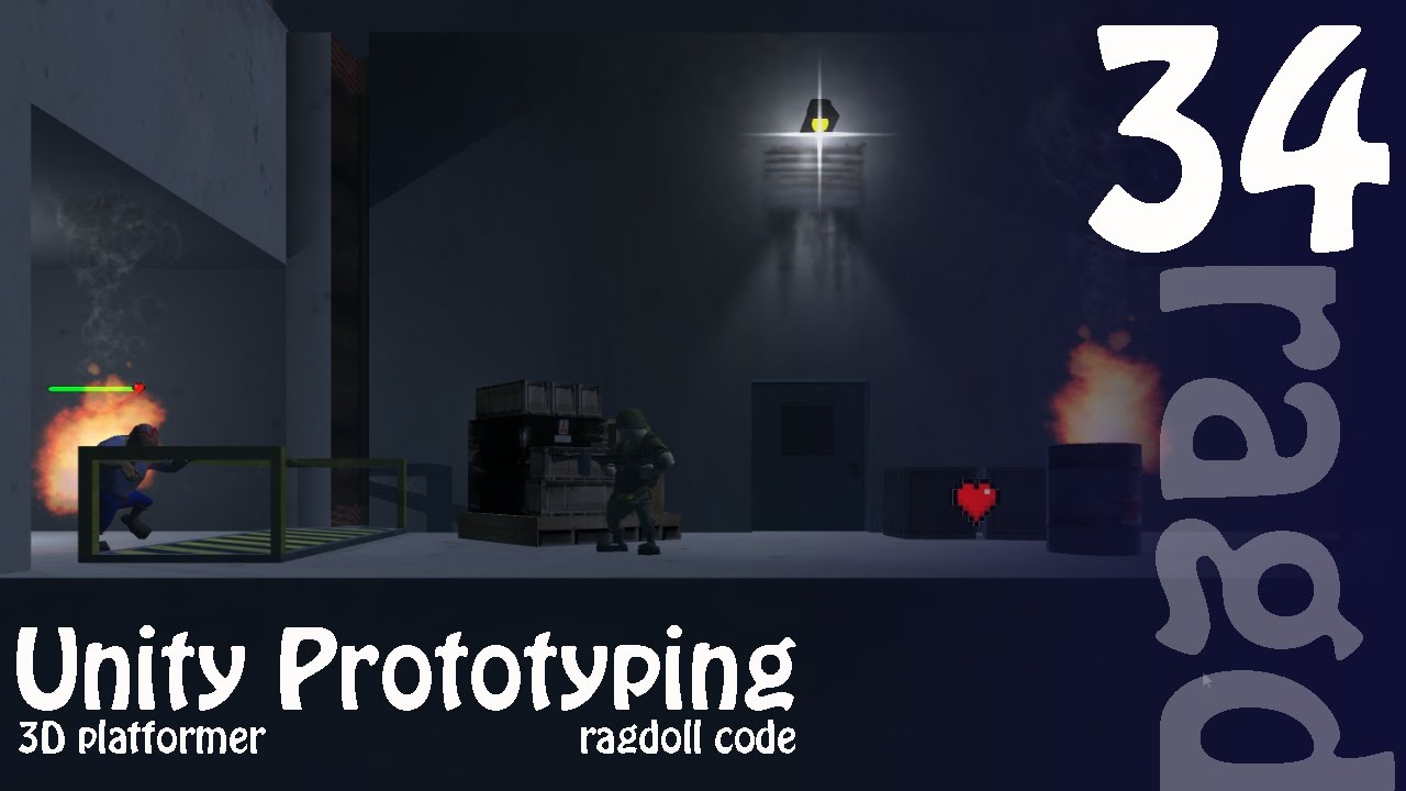 Making Your First Game: Unity 3D Zombie Shooter Platformer - Ragdoll Code - YouTube