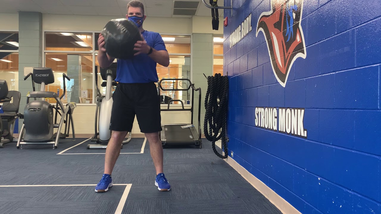 Standing Medicine Ball Rotational Toss w: Pivot - YouTube