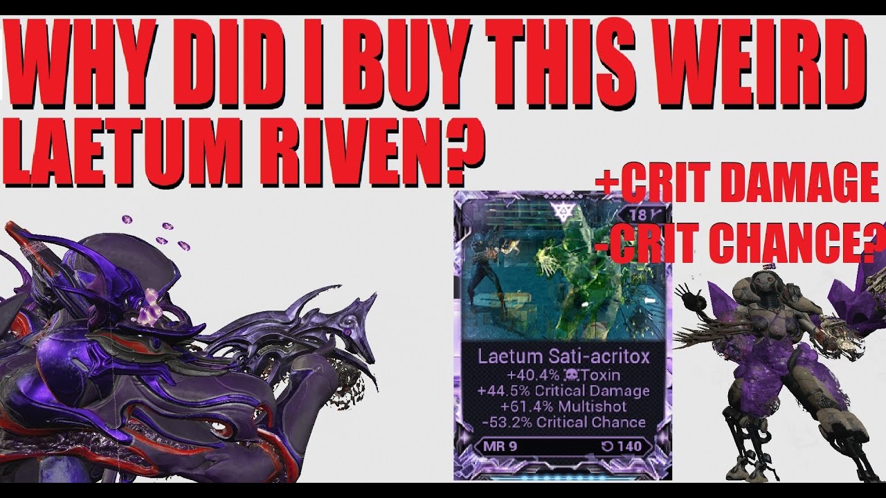 [WARFRAME] RED CRIT LAETUM! Citrine Synergy + Riven Mod | Citrine's ...