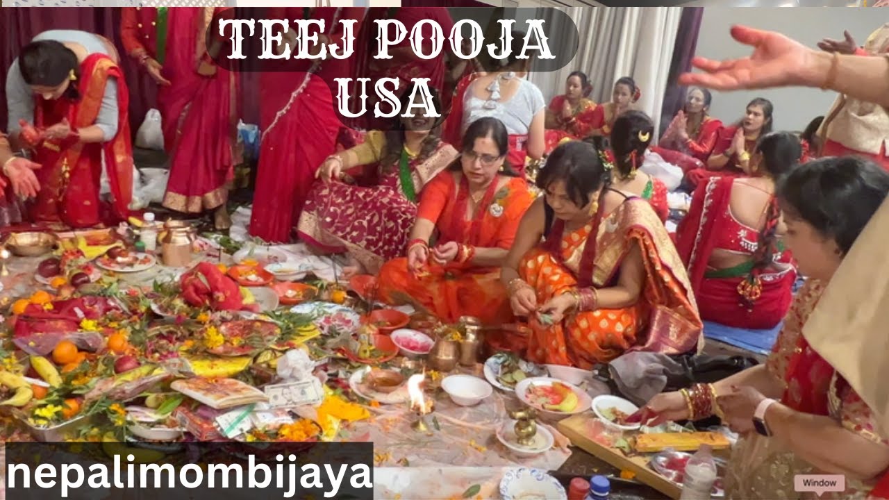 American temple teej pooja // Teej pachhi birami 🥲🥲 //, Nepalivlog ...