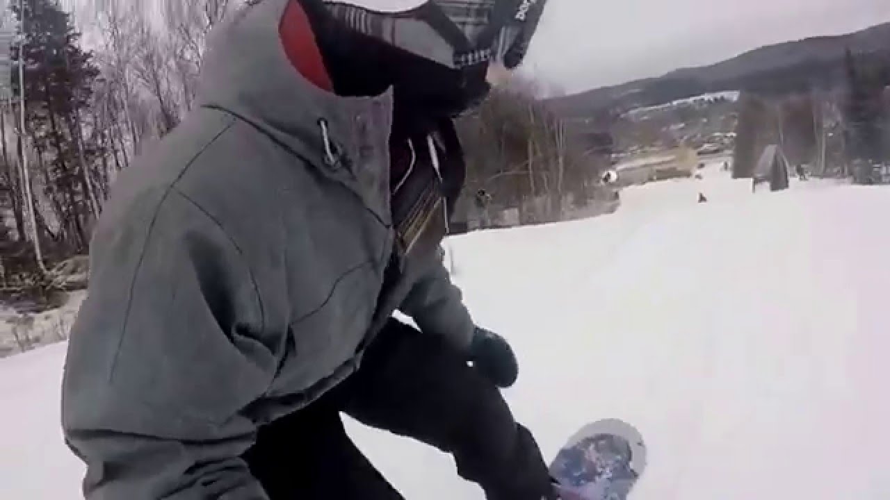 Mount Snow Terrain Park Snowboarding 2016 - YouTube