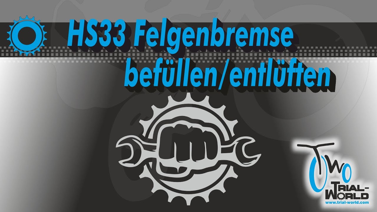 HS33 Felgenbremse befüllen/entlüften - YouTube