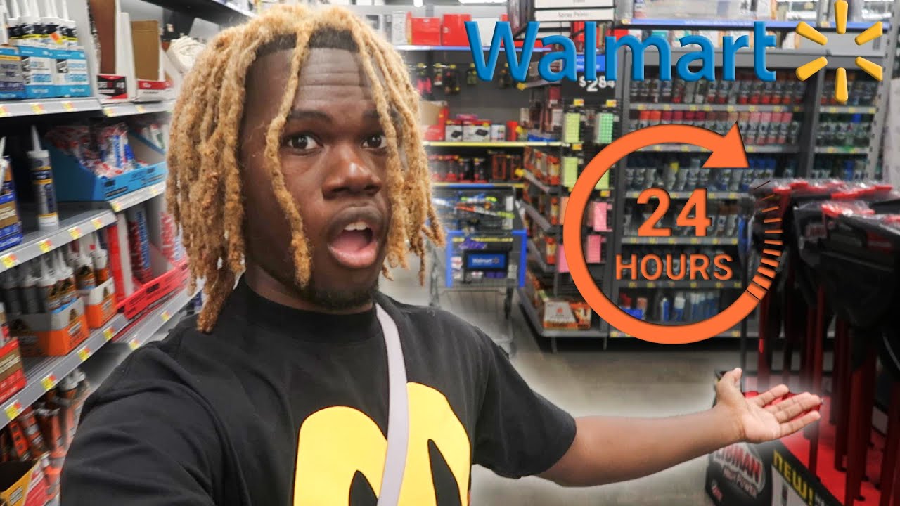 We Spent 24 HOURS in Walmart... - YouTube