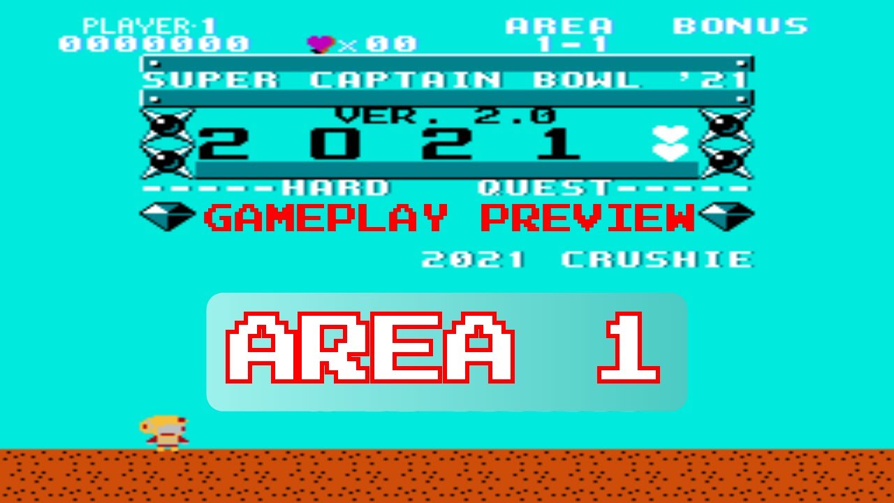 014 - Super Captain Bowl 2021 (My SMB1 Hack) - Gameplay Preview - Area ...