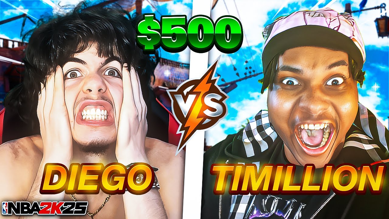 🔴TIMILLION VS DIEGOSAINT $500 POT WAGER RIGHT NOW!!! 💸🔴 BEST JUMPSHOT🍀 ...
