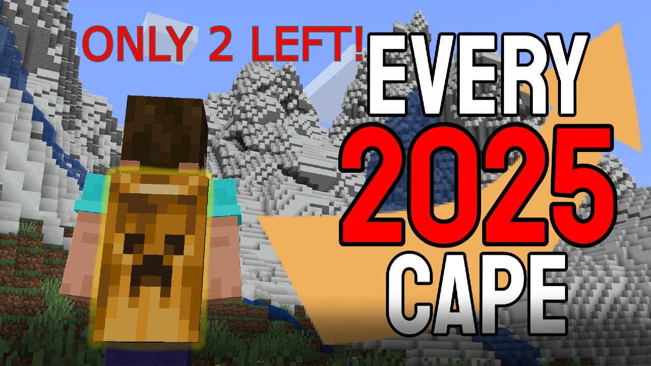 Every Minecraft Cape from 2025 - YouTube