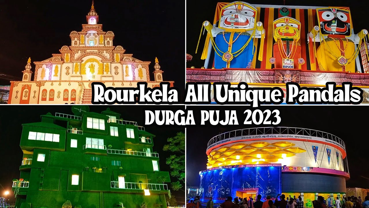 Rourkela All Durga Puja Pandal 2023 | Rourkela Durga Puja 2023 - YouTube