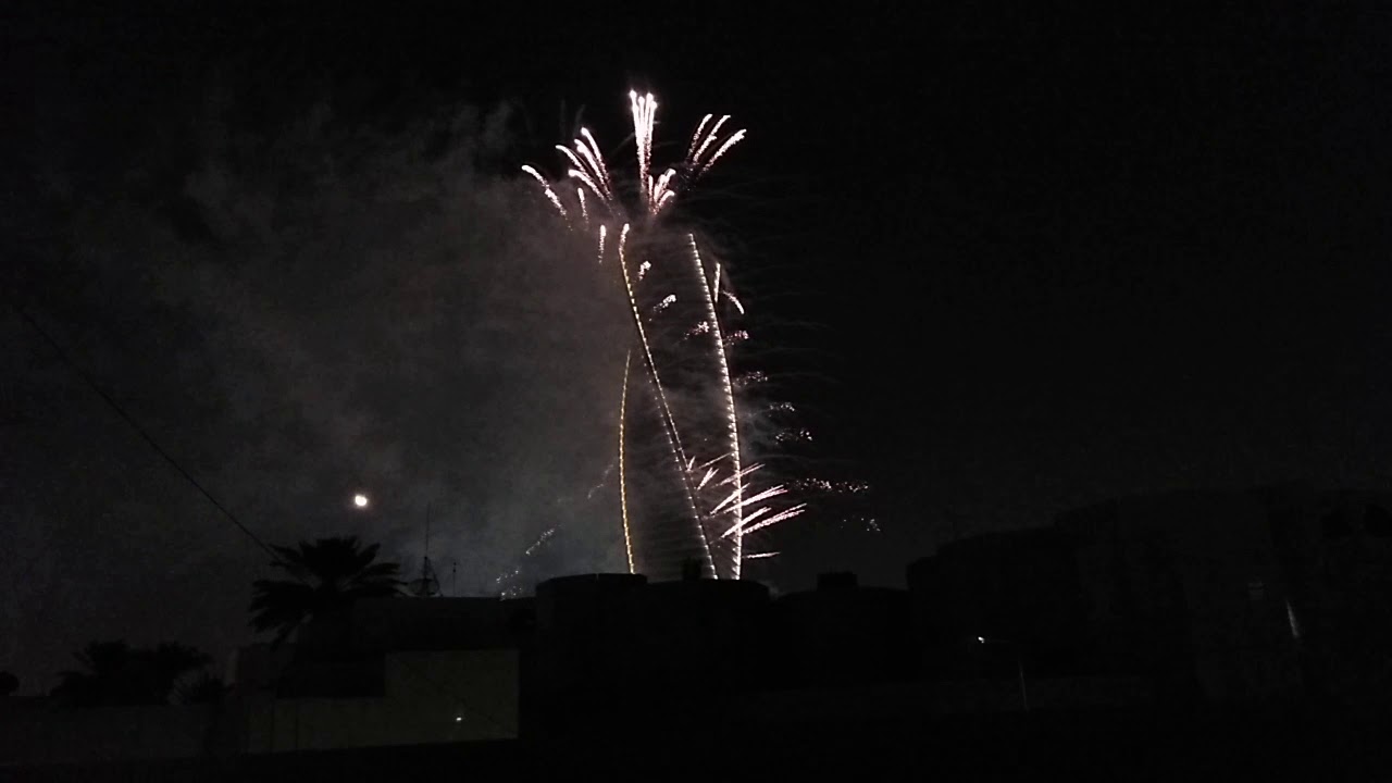 FIREWORKS IN RIYADH... TWISTED TOWER #fireworksinriyadh #twistedtower ...