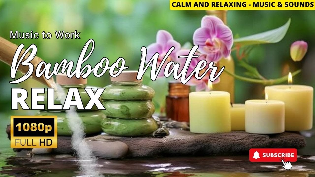 Relaxing Piano Music Bamboo Water Fountain, Sleep Music, Relaxing Music ...
