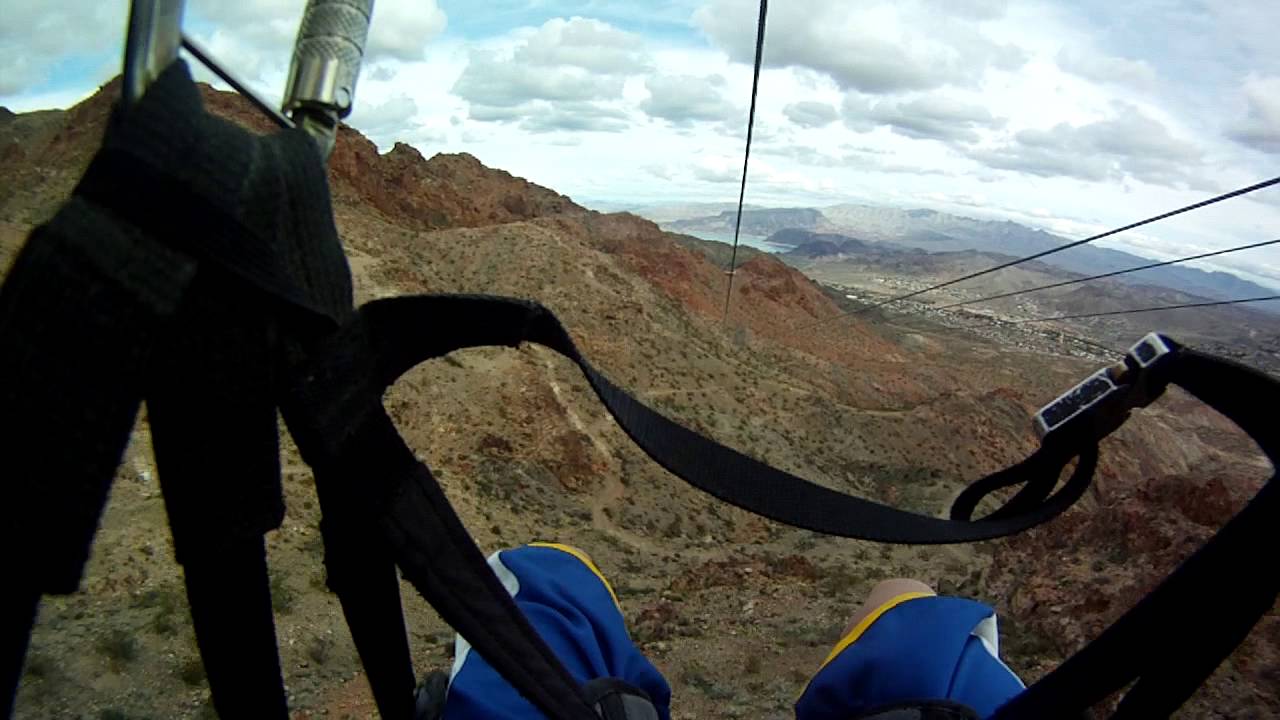 Boulder City Zip-Lining Line 2 - YouTube