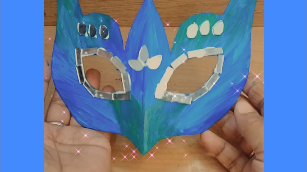 EYE MASK MAKING WITH CARDBOARD PAPER FULL TUTORIAL#diy #eyemask #making ...