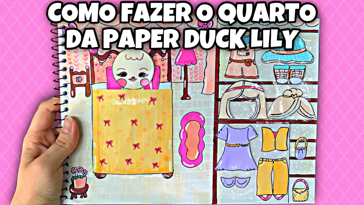 PASSO A PASSO DE COMO FAZER O QUARTO DA CASA PAPER DUCK LILY - Vídeo 2 ...