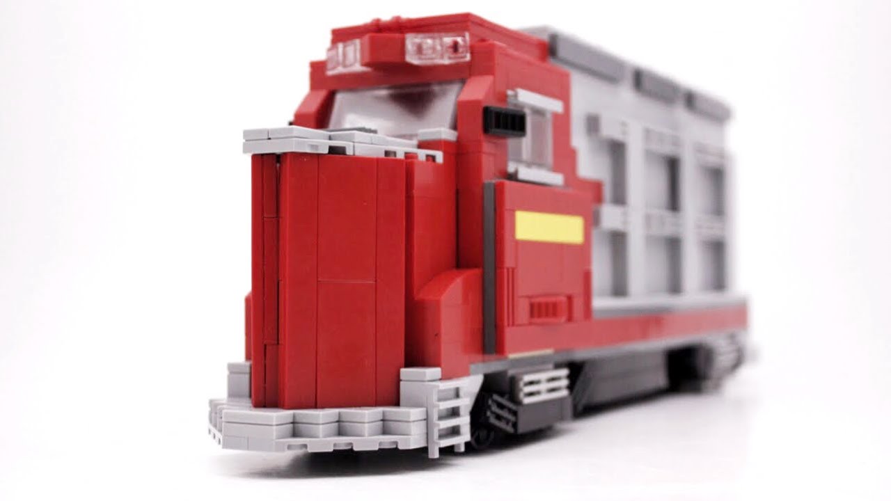 LEGO Santa Fe Diesel Locomotive MOC - YouTube