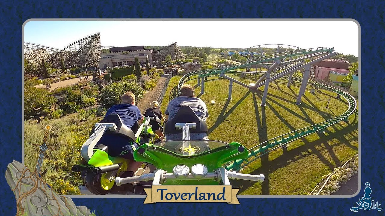 [Toverland] On-ride Boosterbike (Motorbike Coaster) - YouTube