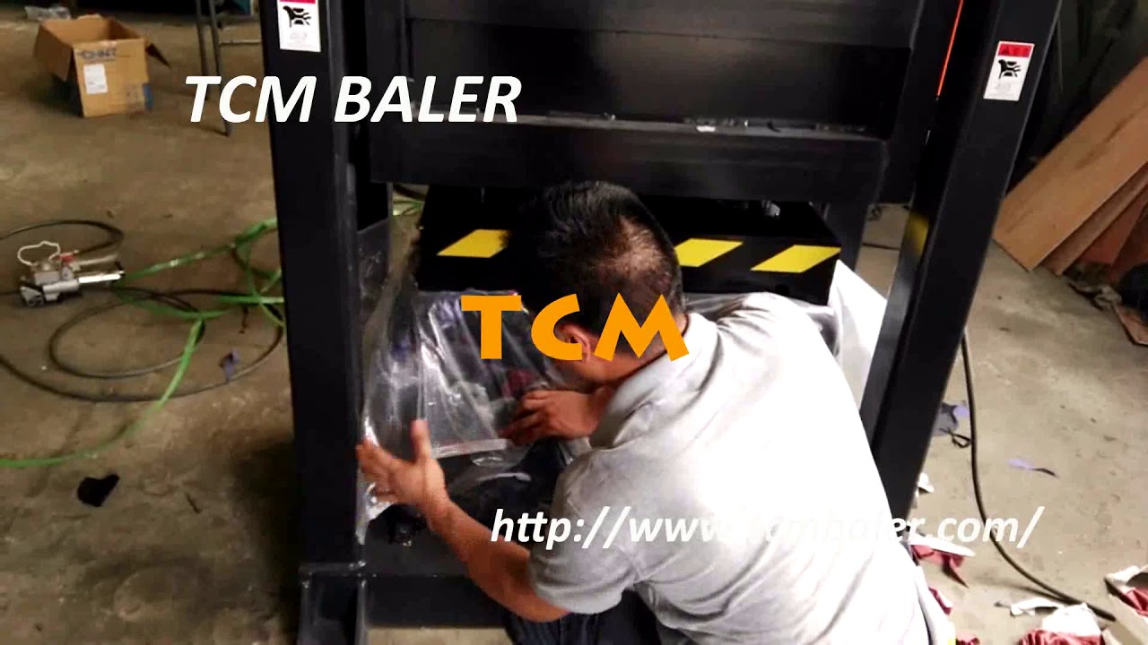 Compressor machine for cloth press cloth bundle machine - YouTube