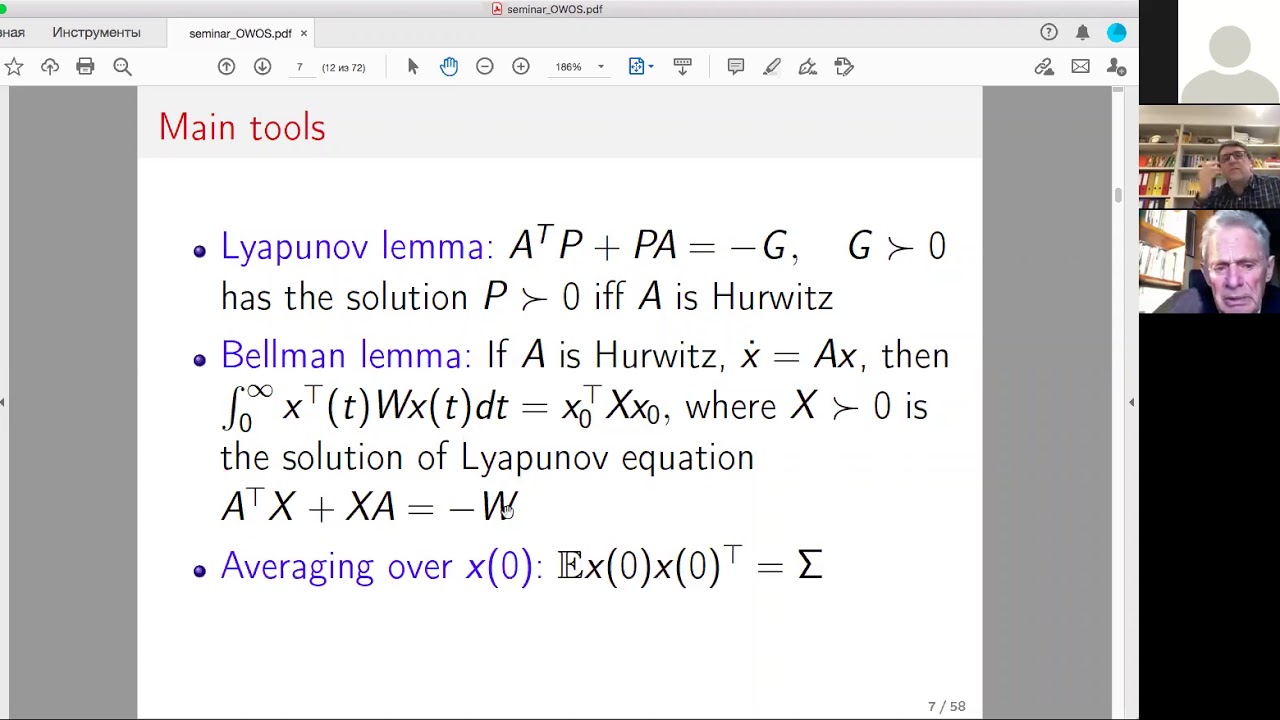 OWOS: Boris Polyak - "Static Linear Feedback for Control as ...