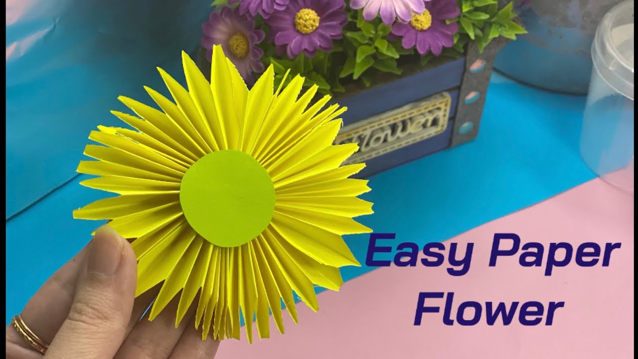 Easy paper flowers / How to make paper flowers /Paper craft art - YouTube