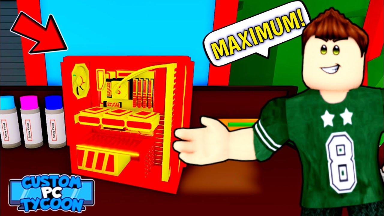 MAXIMUM GOLD PC BUILD! CUSTOM PC TYCOON ROBLOX - YouTube