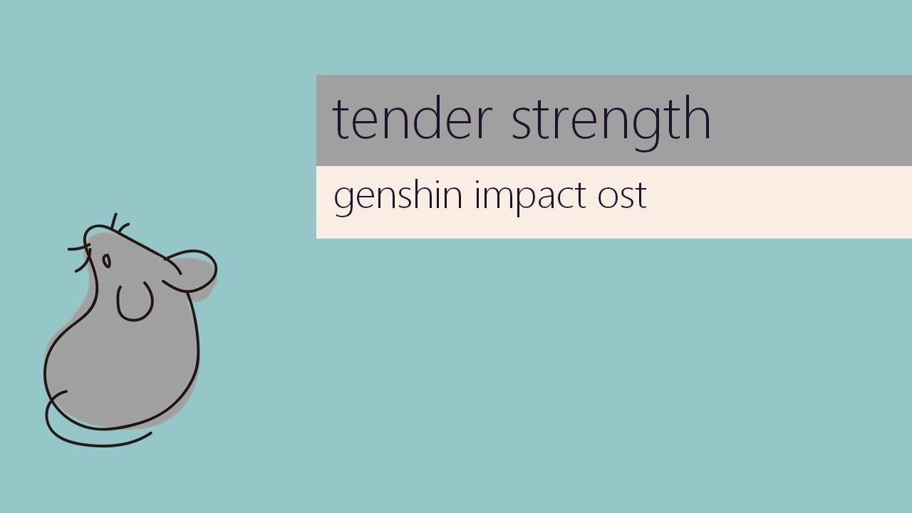 tender strength (genshin impact ost) | short kalimba cover - YouTube