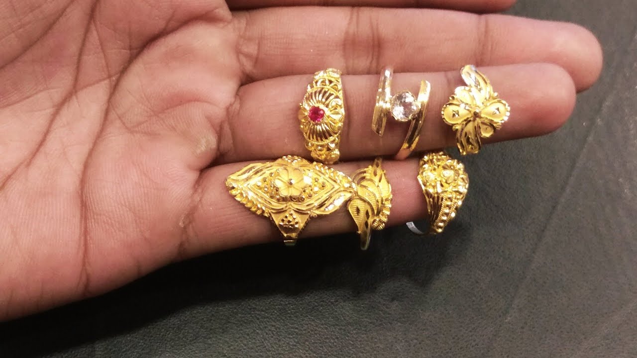 Daily use light weight gold ring for women | gold ring for women @JJ ...