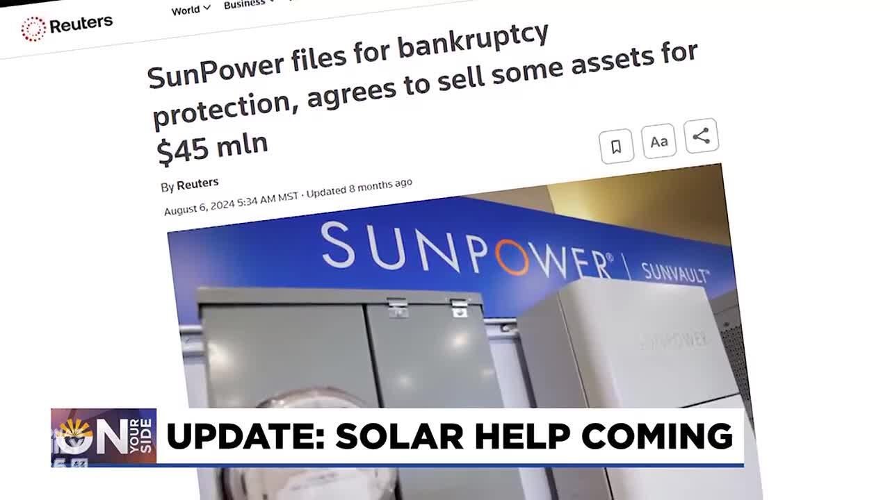 Arizona families finally getting help after solar company goes bankrupt ...
