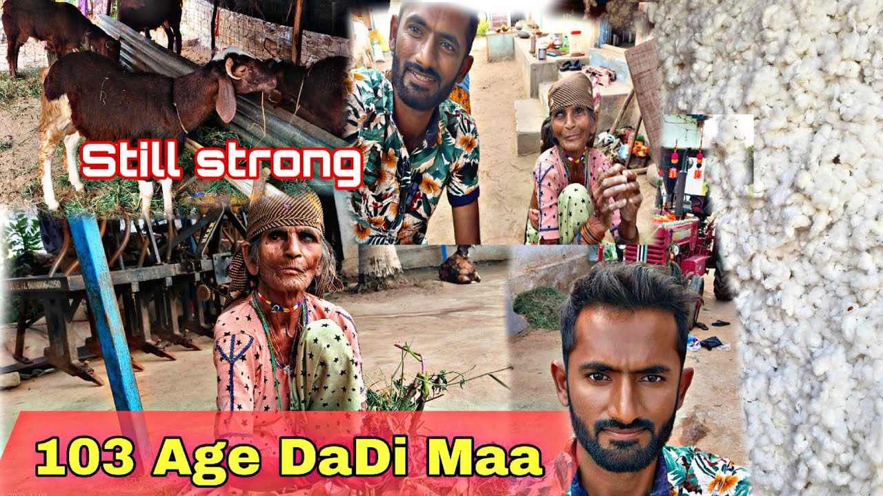 VERY OLD AGE 103 DADI MA IN INDIA KARNATAKA BUT STILL STRONG - YouTube
