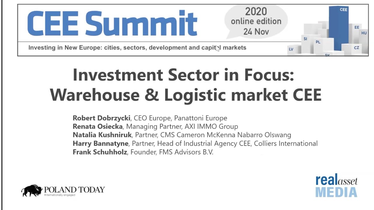 The CEE Summit 2020: Warehouse & Logistic market CEE (Panel) - YouTube