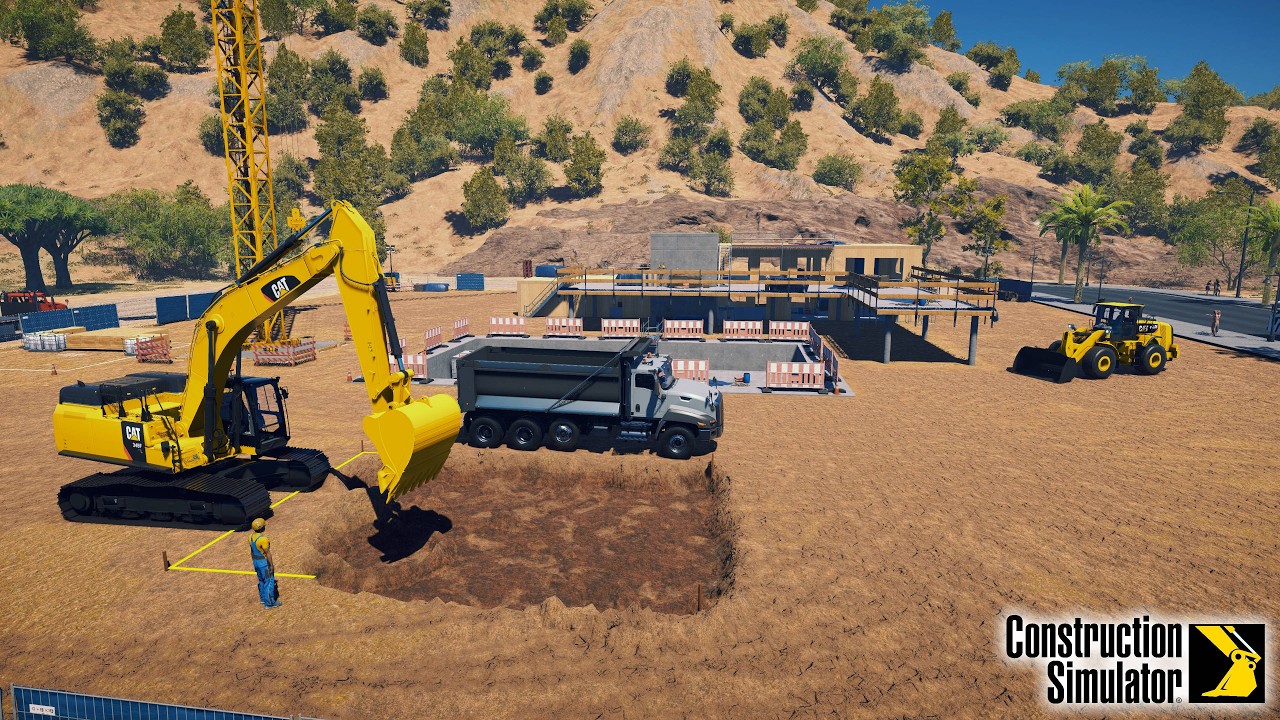 CONSTRUCTION SIMULATOR 👷‍♂️MULTIPLAYER 🚧 TIMELAPSE 🚧 BUILD A RESORT U.S ...