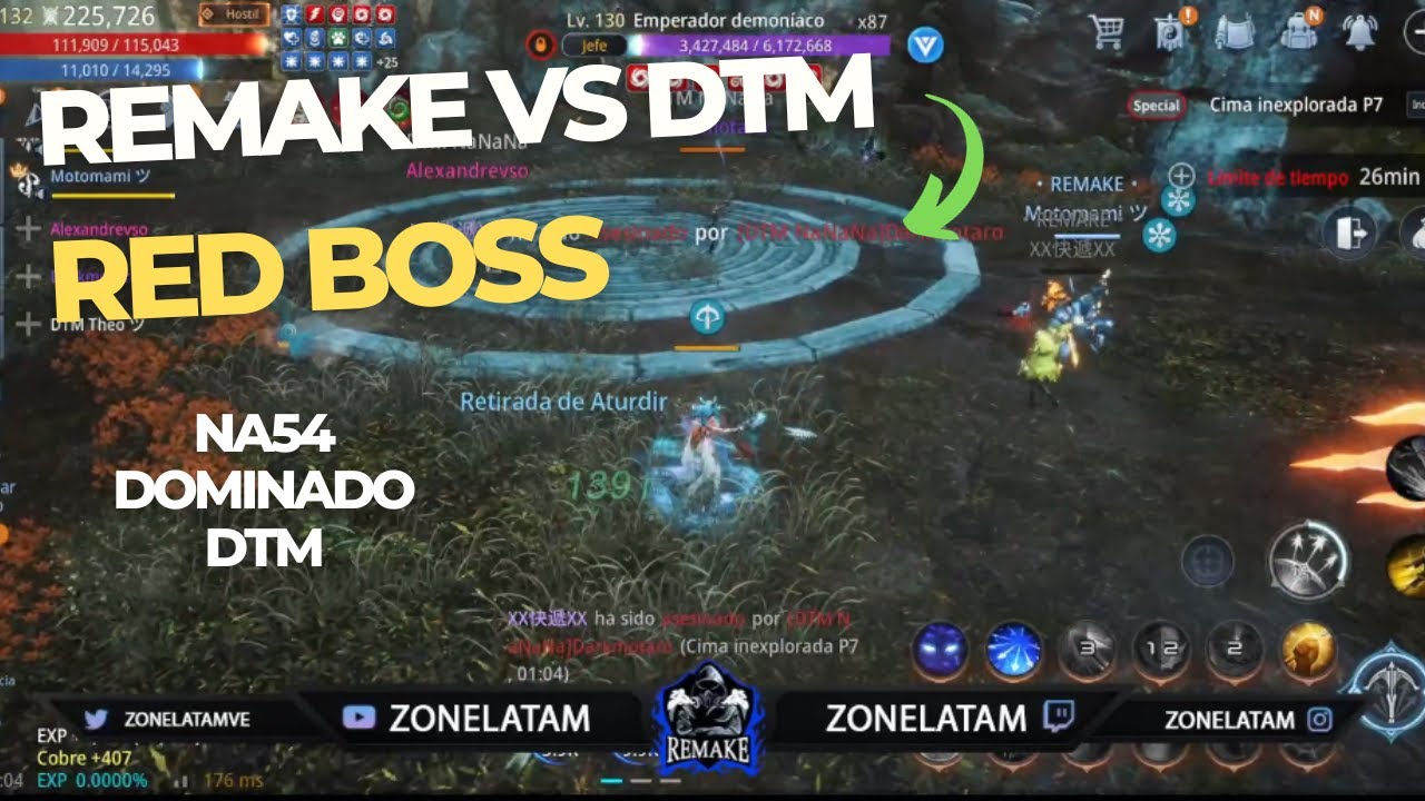 REMAKE vs DTM NA54 Una muerte digna RED BOSS - YouTube