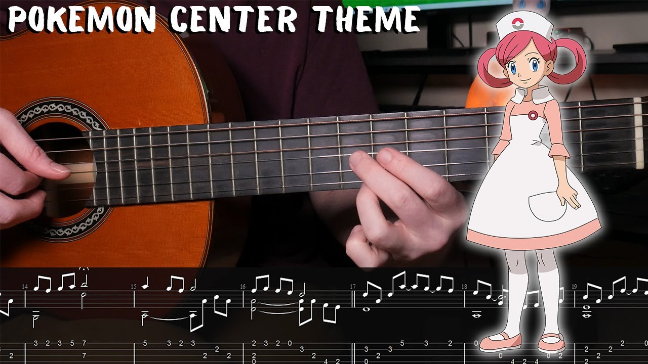 Pokemon Center Theme | Fingerstyle Guitar Tutorial + TAB - YouTube