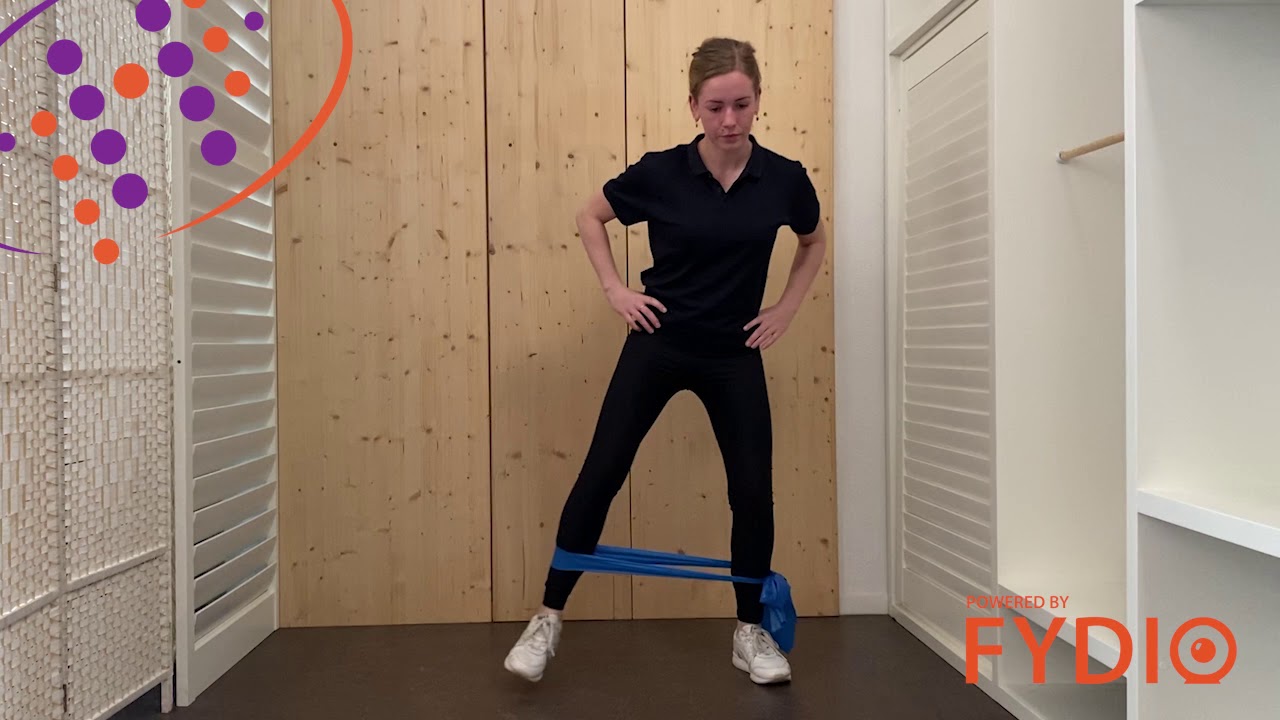 50. Dynaband Oefening Been / Bil - Zijwaartse Stappen - Oefening Fydio ...