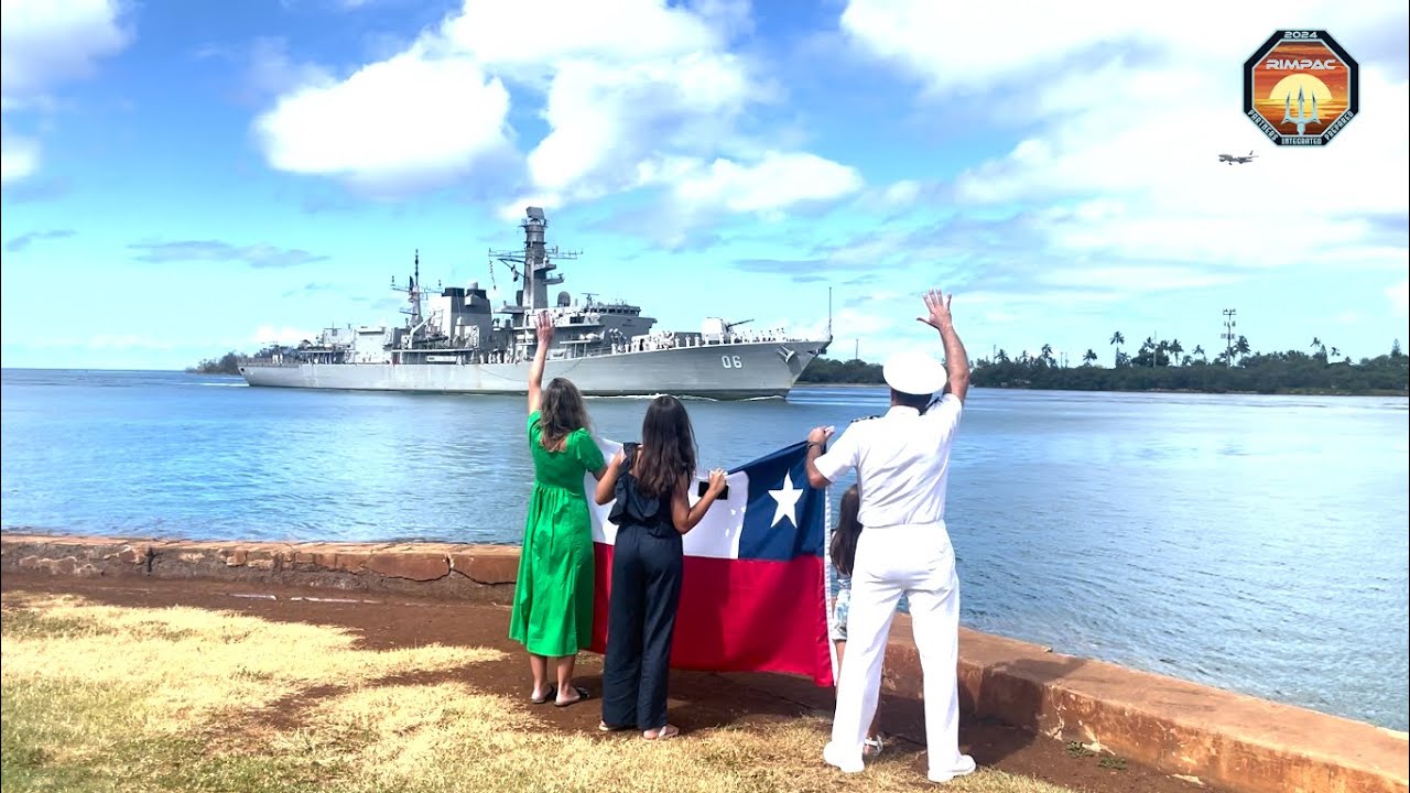 Fragata "Almirante Condell" arriba a Hawaii para participar en RIMPAC ...