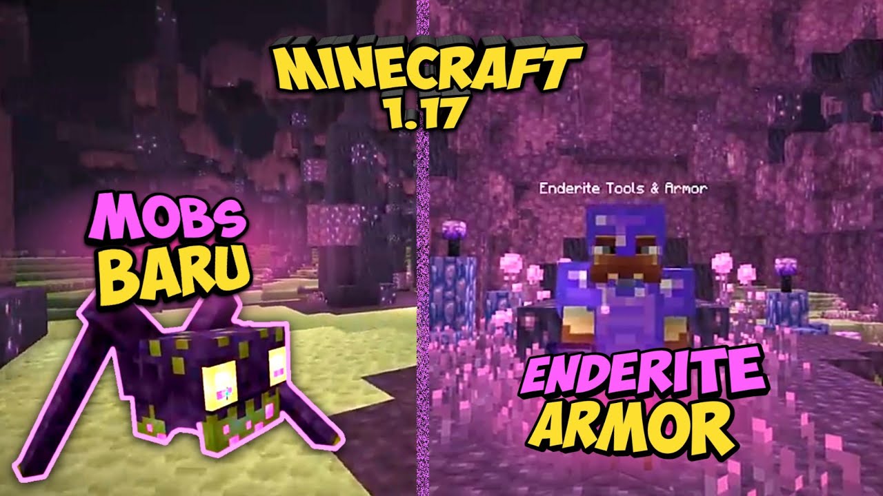 MINECRAFT 1.17 : MOBS BARU , BIOME BARU DAN ENDERITE #MINEPINION - YouTube