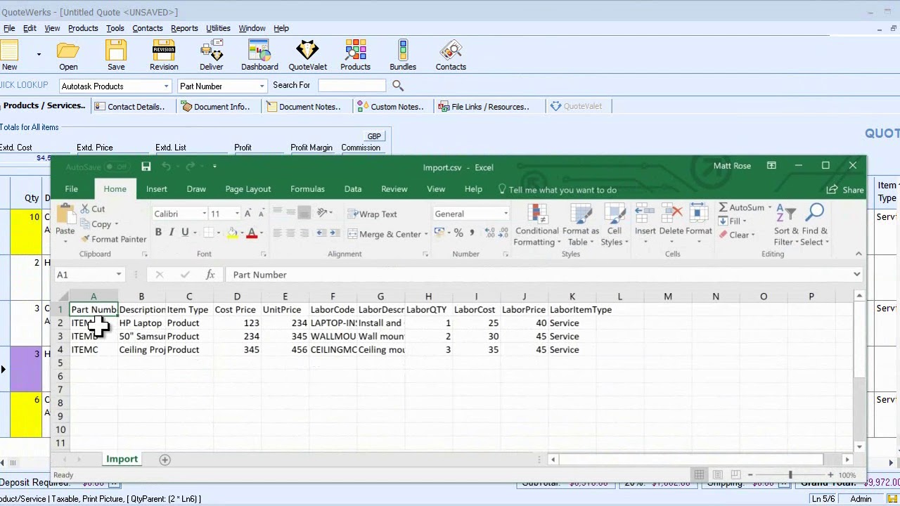 QuoteWerks Simple Labor - YouTube