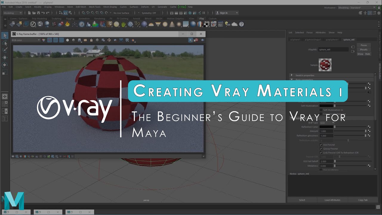 Creating Vray Materials | Beginner's Guide To Vray For Maya - YouTube