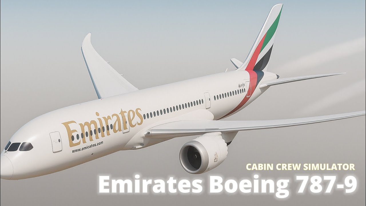 Roblox - Cabin Crew Simulator Emirates Boeing 787-9 Real Sounds - YouTube