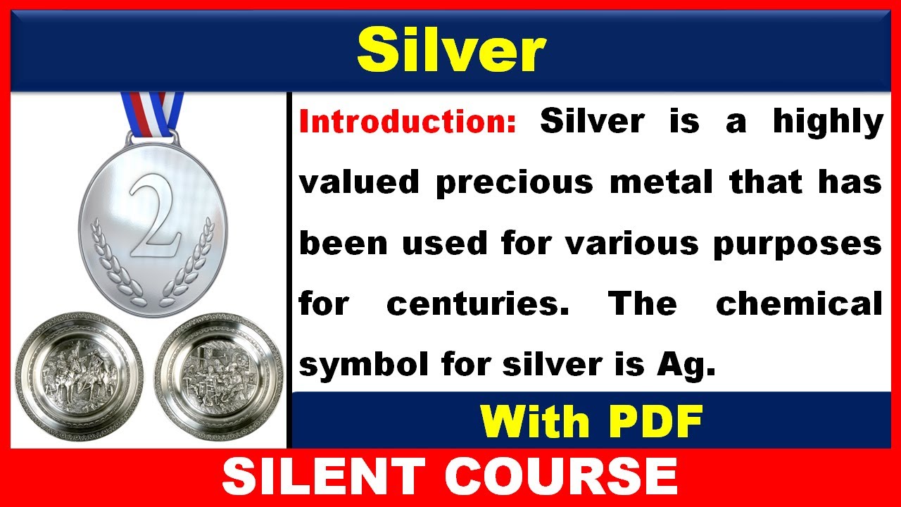 Essay on Silver | Silver Essay In English | The Silver Essay - YouTube