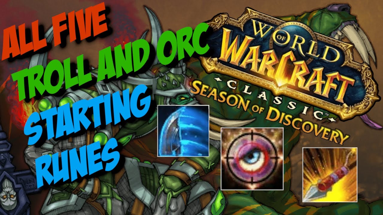 All Durotar Hunter Runes For Trolls And Orcs - YouTube