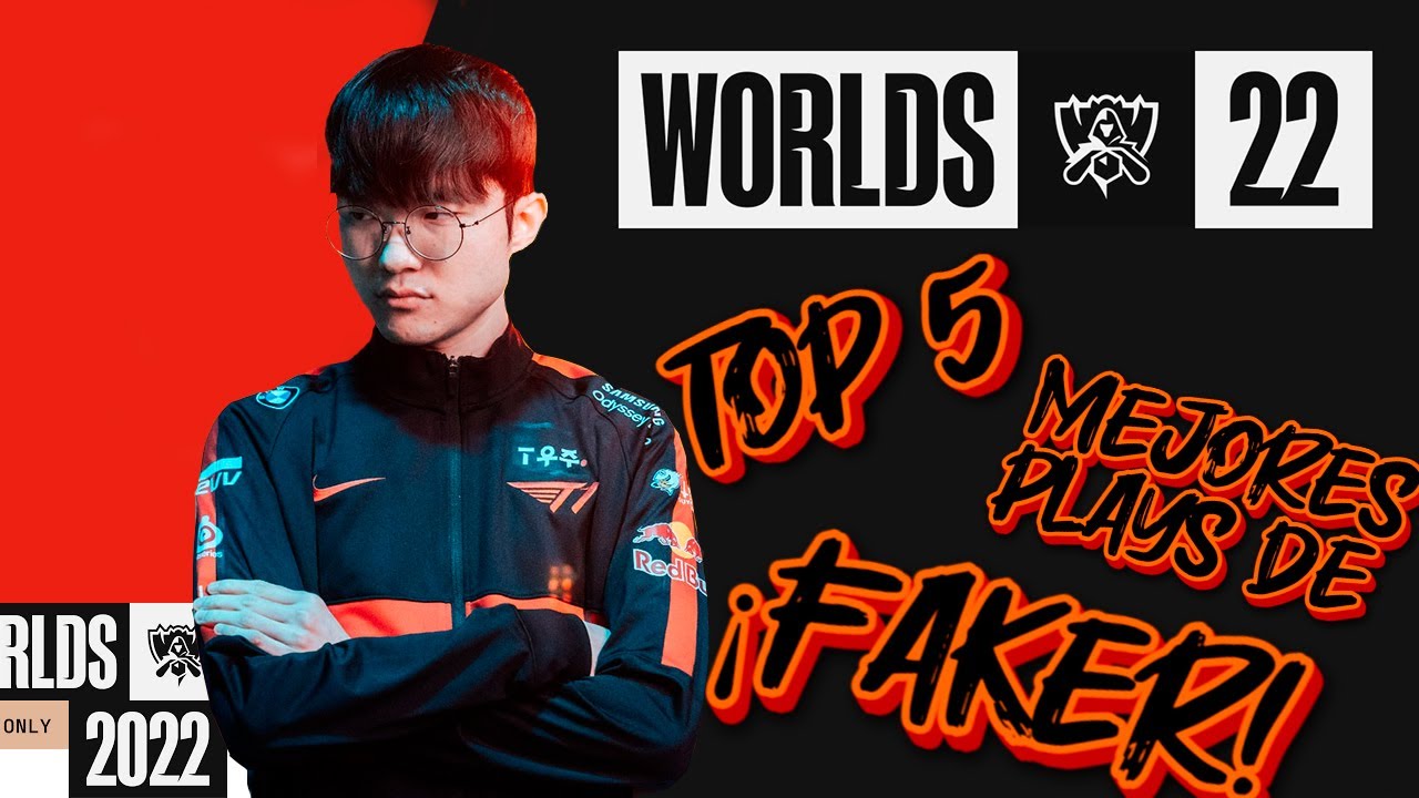 WORLDS 2022 | LAS MEJORES JUGADAS DE FAKER | TOP 5 - YouTube