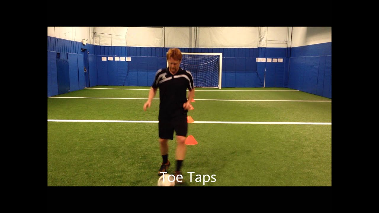 Cone Dribbling - Toe Taps - YouTube