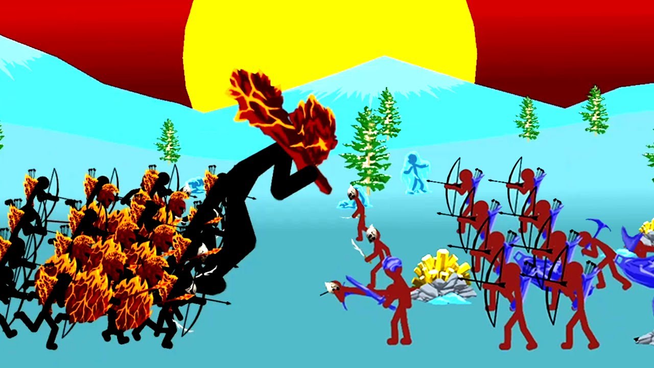 Fire Nation and Ice Nation Wage Epic War in Stick War Legacy! - YouTube