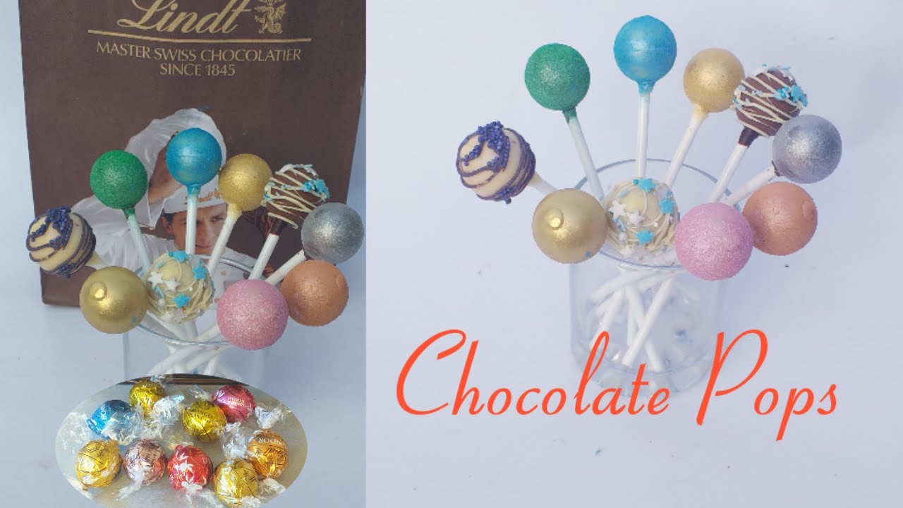 How to Make Pops | USING Lindt CHOCOLATE | EASY & QUICK CHOCOLATE POPS ...