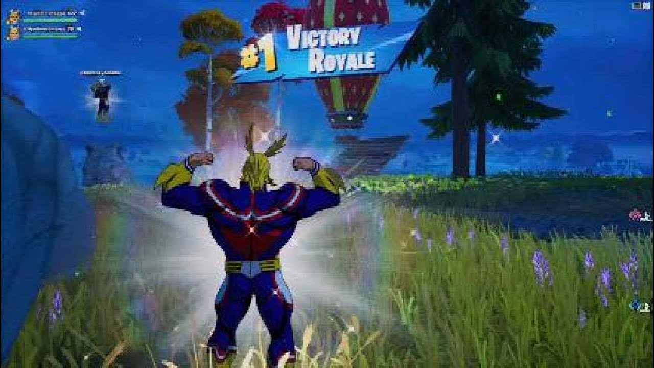 Fortnite *NEW* All MIGHT SKIN gameplay VICTORY ROYALE - YouTube