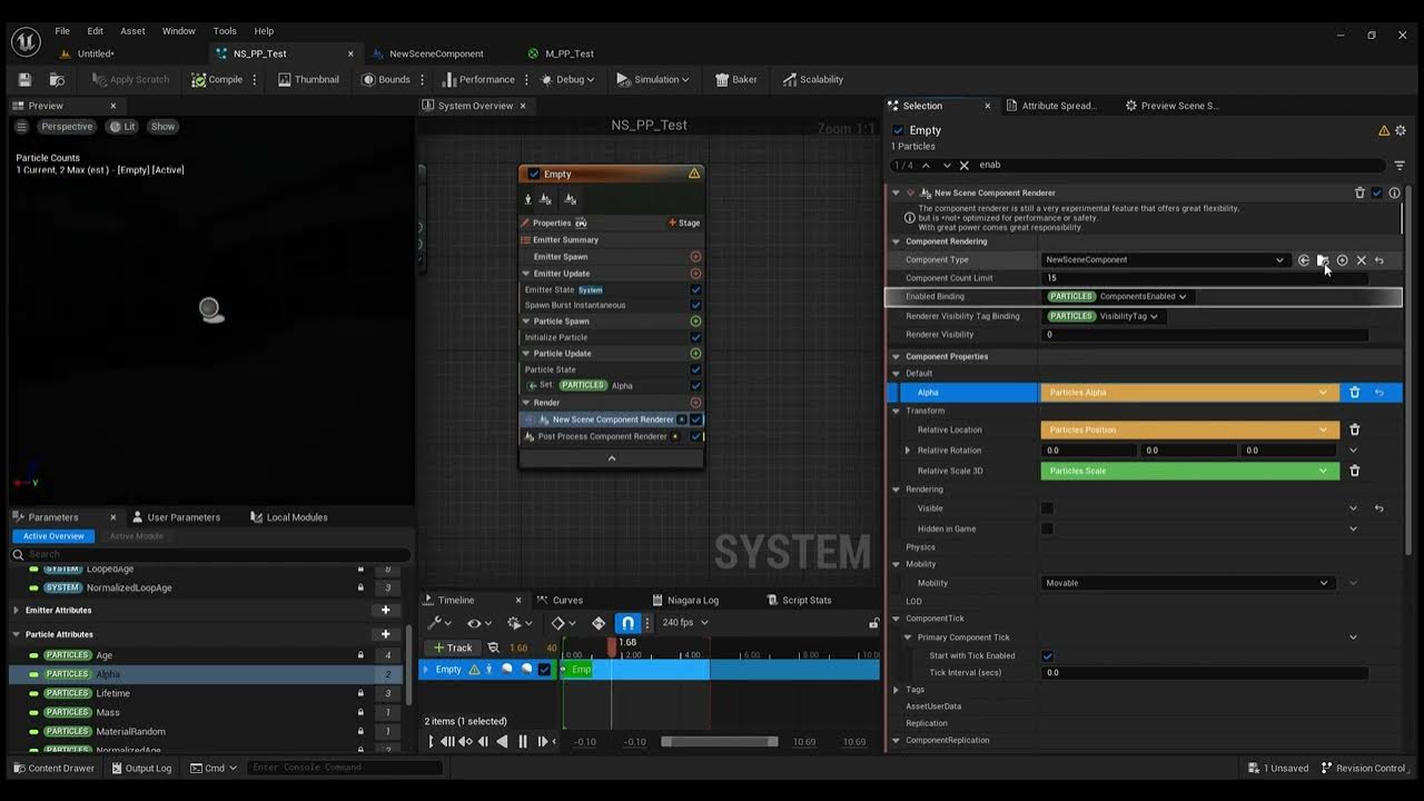Unreal Niagara Control Postprocess - YouTube