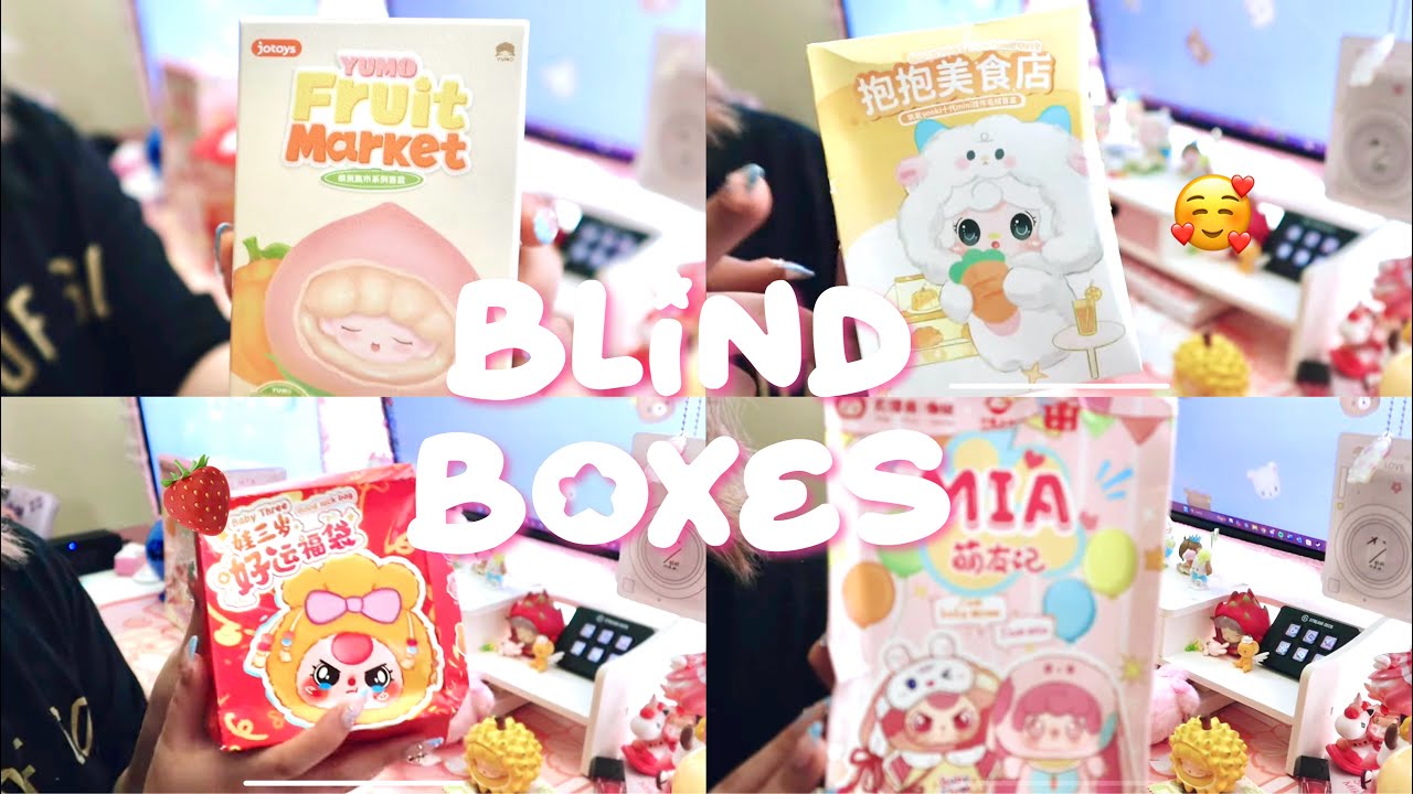 BLIND BOX UNBOXING ♡ BABY THREE, YOOKI, MIA, YUMO - YouTube