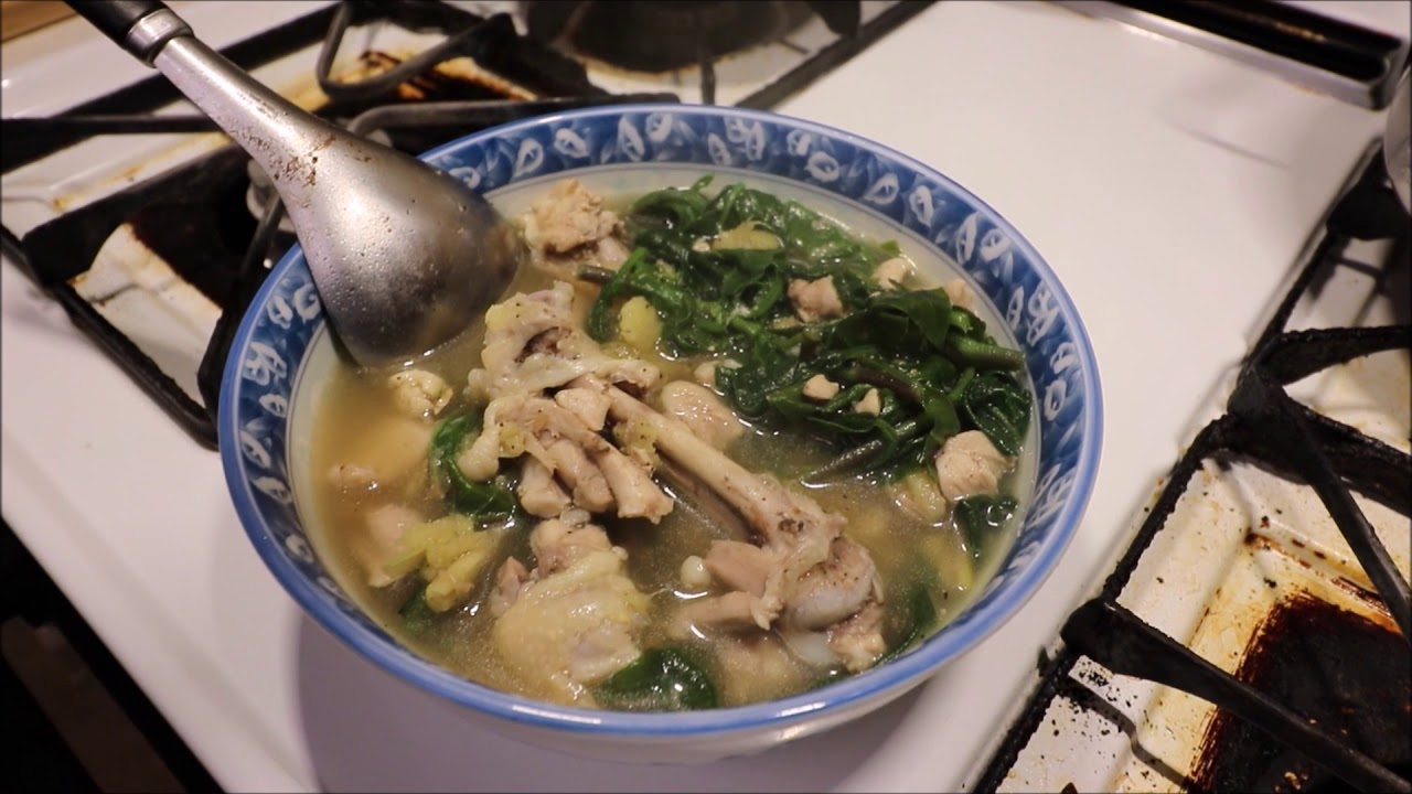 Mien food: Iu Mienh Zouv Ndie Nyanc|Mien cooking Mien spinach - YouTube