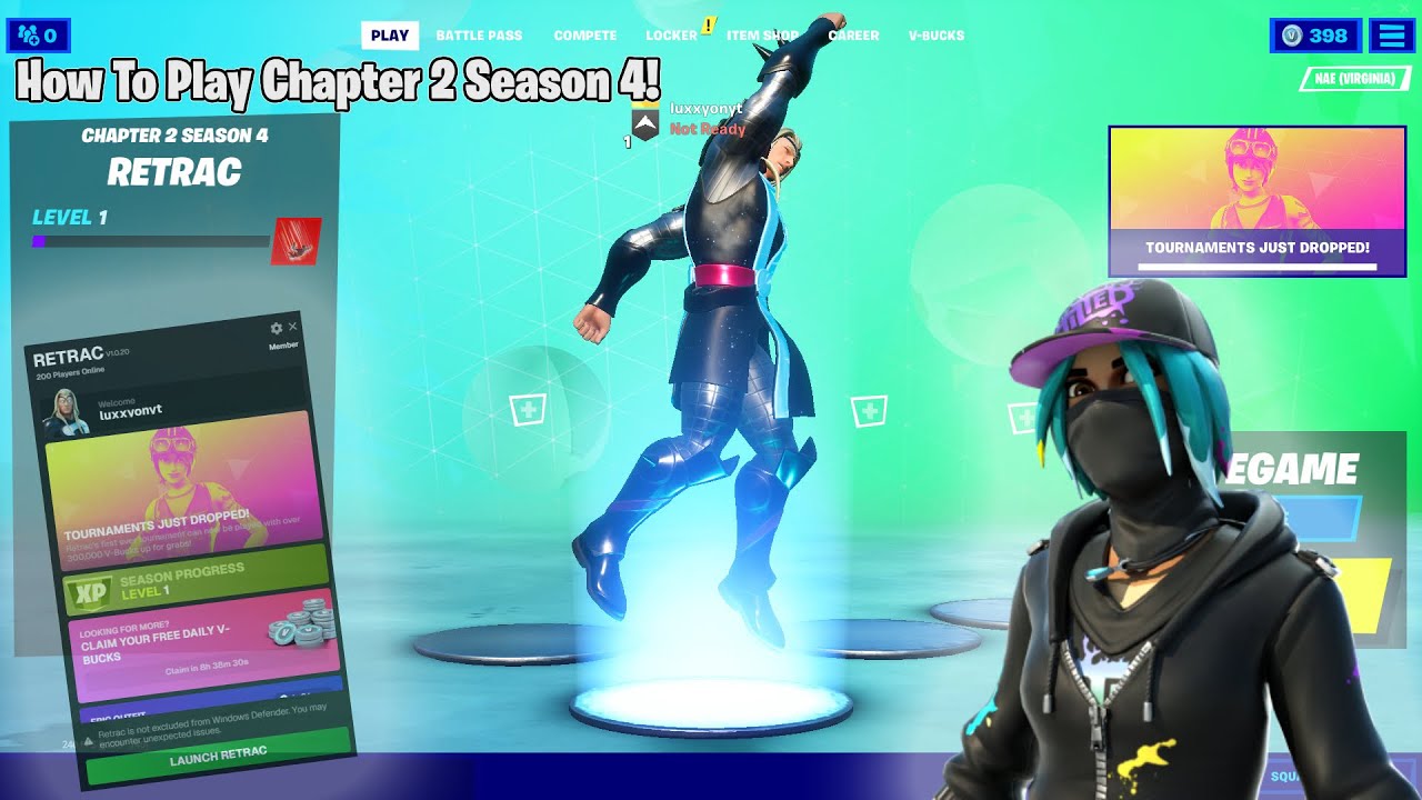 How To Play Fortnite Chapter 2 Season 4! (Retrac Tutorial)! - YouTube