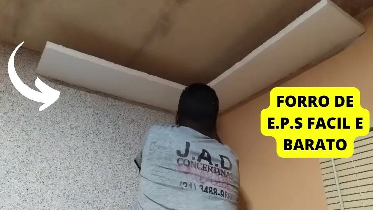 Sensacional esse forro com chapa de isopor REBOCO NO TETO NUNCA MAIS ...