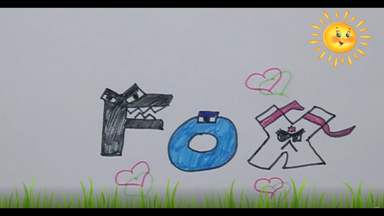 Draw letters from the game Alphabet Lore fox. Welcome to my channel BMK ...